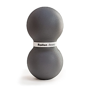 Roller Fitness Infinity Roller, Peanut Foam Roller, Large 8-Inch Double Massage Ball Exercise Roller (Gray - Soft)