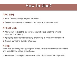 Finishing Touch Flawless Dermaplane Glo Lighted Facial Exfoliator - Non-Vibrating and Includes 6 Replacement Heads, White/Rose Gold