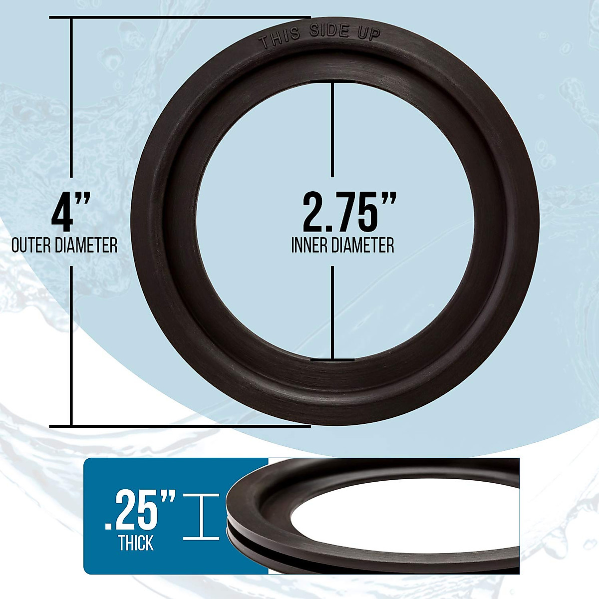 Mission Automotive Flush Ball Seal fits Dometic 300/310/320 RV Toilets - Comparable to Part 385311658 Kit - Ideal Replacement Gasket
