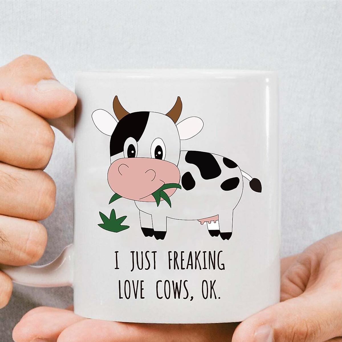 Cute Cow Coffee Mug Birthday Gifts for Women, Friend, Sister, Mothers Day Gifts for Mom Grandma,Girlfriend Birthday, Anniversary, Romantic Gift, Boyfriend or Husband Gift,Valentines Day Gifts for Her