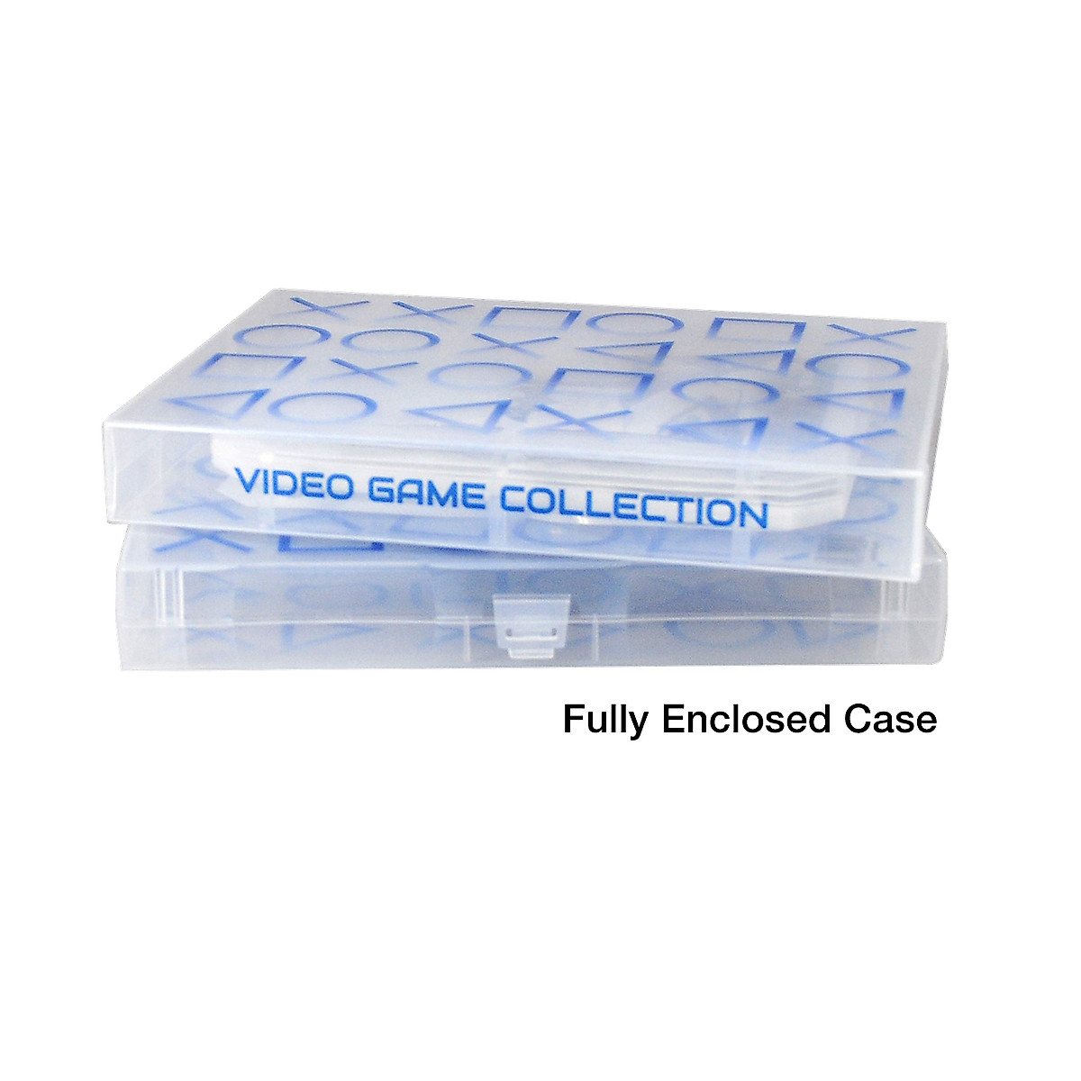 UniKeep PlayStation Themed Video Game Case - Stores 10 Discs and Graphic Booklets (Light Blue)