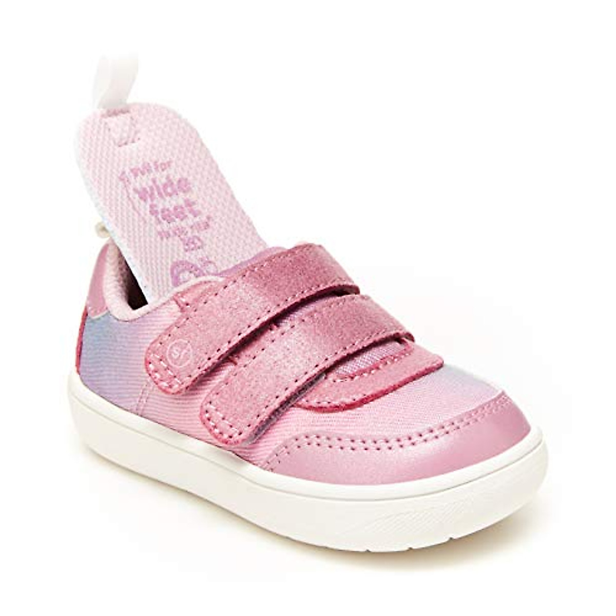 Stride Rite 360 Baby Girls Hayden Sneaker, Pink Multi, 4 Infant US