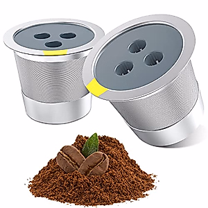 Reusable K Cups pods Compatible with ninja dual brew pro specialty coffee maker,Reusable Coffee Filter Accessories fits Ninja CFP201 CFP301 CFP305 CFP400 Dual Brew Pro System (2pack)