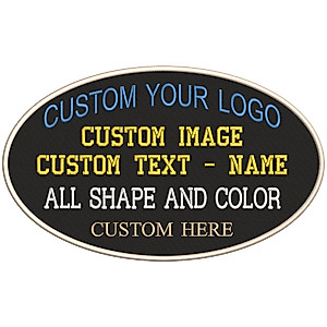 Pamaheart Customized Logo Patches Embroidered, Image Patches Custom, Custom Embroidered Patches Iron On, Iron On Name Patch, Custom Iron On Patches, Custom Hook and Loop Patches