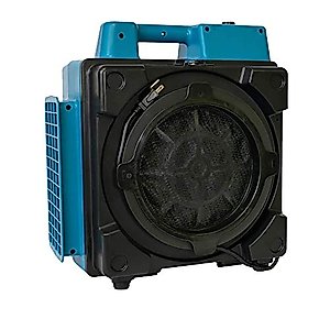 XPOWER X-2580 Commercial Air Scrubber, Negative Air, 550 CFM, 4-Stage HEPA + Carbon Filtration, 5-Speed, Filter Light, Energy Efficient, Blue