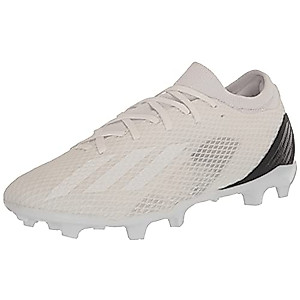 adidas Unisex X SPEEDPORTAL.3 Firm Ground Soccer Shoe, White/White/Black, 9 US Men