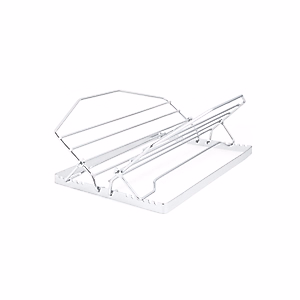 Fox Run Non-Stick Roasting and Cooling Rack, Adjustable, 11" x 10" x 5", Metallic