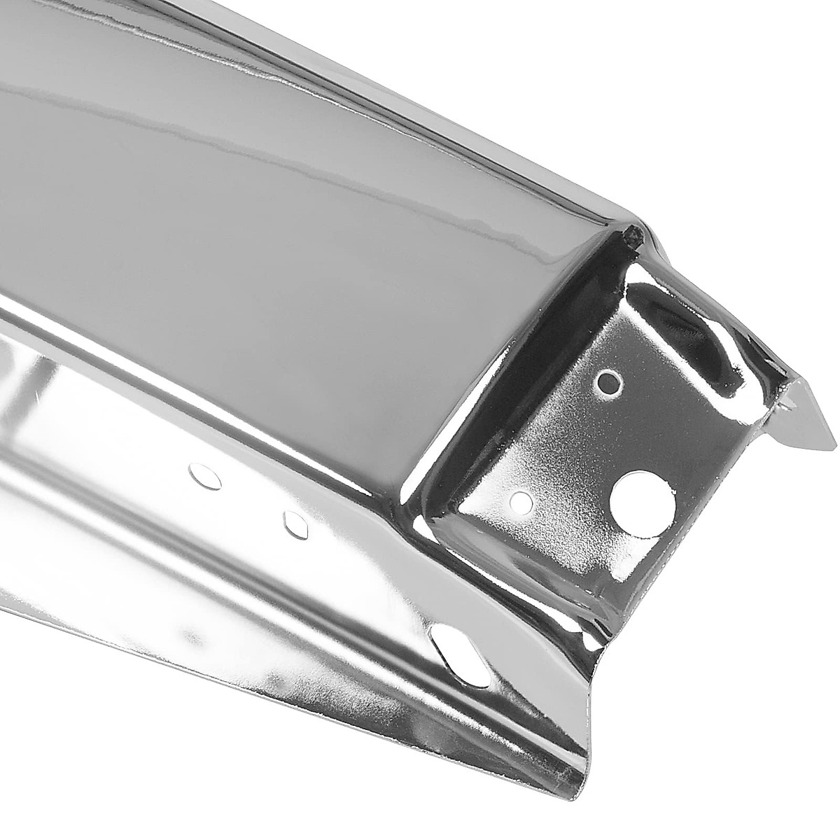 ECOTRIC Impact Bar Compatible with 2007-2013 Chevy Silverado 1500 2500 3500 Pickup Front Bumper Impact Face Bar Chrome Steel Replace For GM1002831 15941850