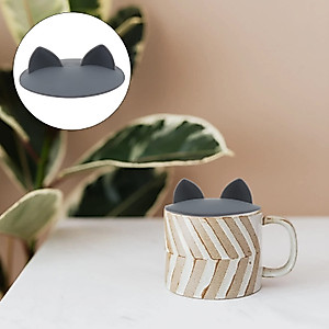 3pcs Cup Lid Silicone Lids for Cups Coffee Mug Lid Glass Coffee Tumbler Silicone Mug Cover Cup Seal Lid Glass Tea Cups Leak-proof Bottle Lid Wide Mouth Suction Bowl