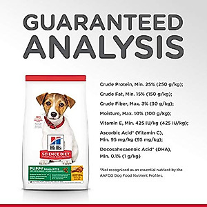 Hill's Science Diet Dry Dog Food, Puppy, Small Bites, Chicken Meal & Barley Recipe, 4.5 lb. Bag