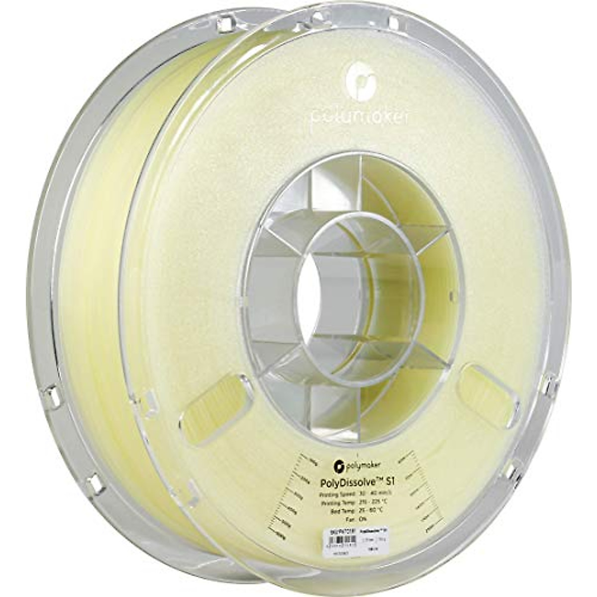 Polymaker PVA Filament 1.75mm Water Soluble Filament 750g Spool - PolyDissolve S1 Support Material Filament for PLA 3D Printer Filament, Soluble PVA Filament 1.75 3D Printing PVA Dissolvable Filament