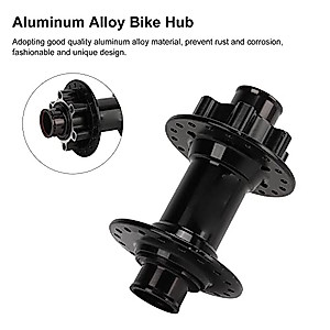 Hub, Mountain Bike Hub Bearing Aluminum Alloy Disc Brake Hub 36 Holes for Road Bike Black