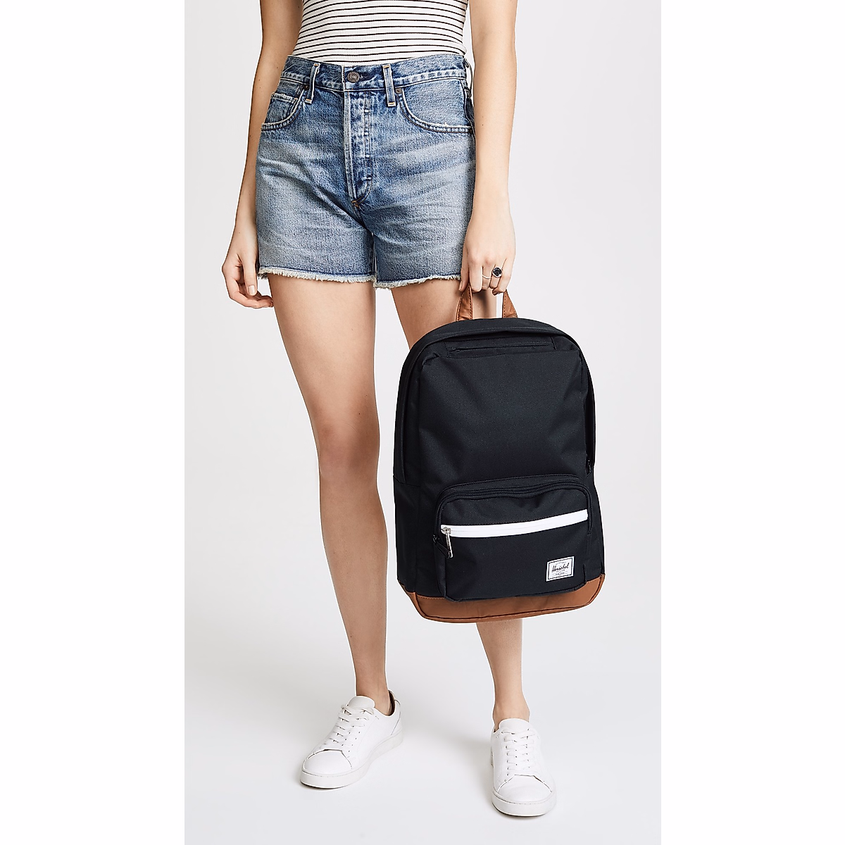 Herschel Pop Quiz Backpack, Black/Tan, Classic 22L