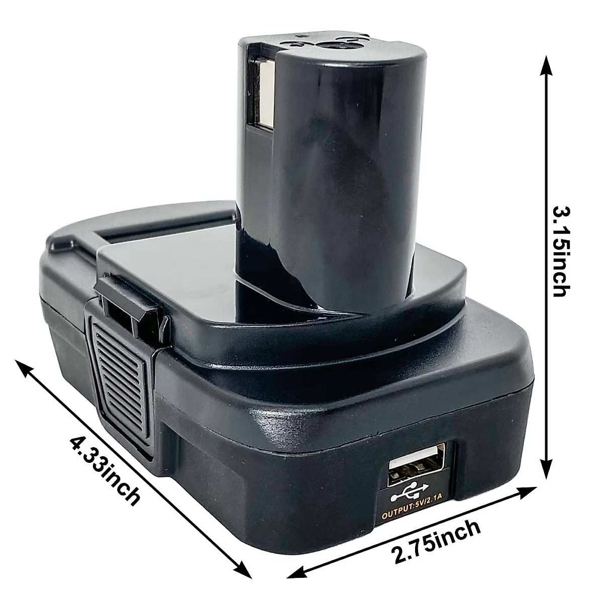 Replacement for Ryobi 18V Lithium-Ion Battery Adapter for Ryobi 18V One+ Cordless Tool, Compatible with Black+Decker/ Porter-Cable/Stanley 20V Lithium Battery Convert to Ryobi 18V Lithium Battery P108