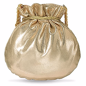 Aheli Indian Potli Bags for Women Evening Bag Clutch Ethnic Bride Purse with Drawstring