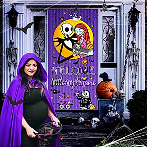 LANFUBEISI Baby Shower Door Banner, Green, 35.4x70.8inch Cotton, Cartoon Themed, Indoor Outdoor Christmas Party Decoration