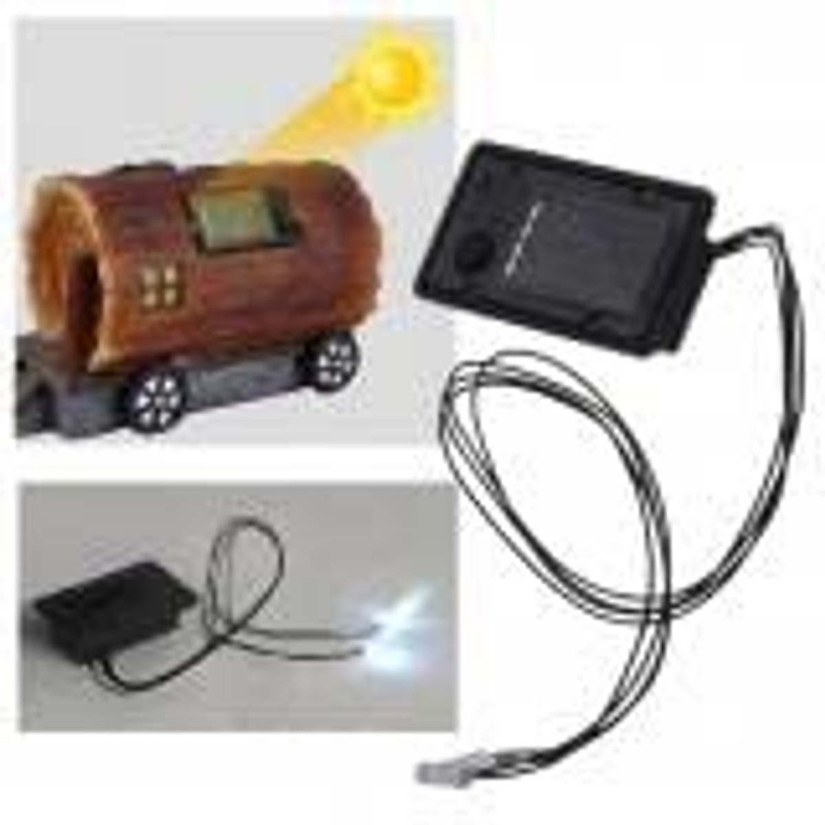 Yuhoo Solar Lantern Top Battery Box, Solar Light Replacement Top, Solar Lantern Panel Accessories Lid Lights Bulb Replacement Part for Garden Lawn Patio Yard (Black), free size