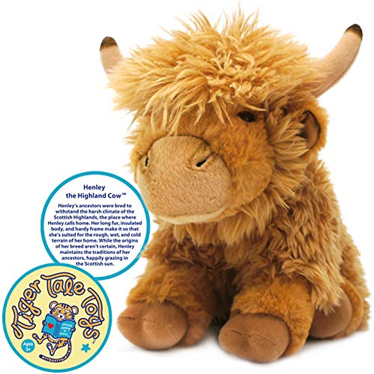 TigerHart Henley The Highland Cow - 11 Inch Stuffed Animal Plush (Classic Edition)
