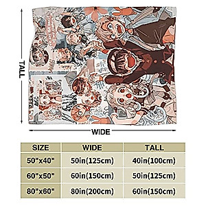 Toilet-Bound Hanako-kun Soft and Comfortable Warm Fleece Blankets Beach Blanket Picnic Blankets Throw Blankets (50"x40")