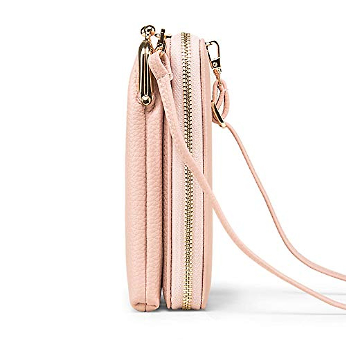 SUMGOGO WOMENS CROSSBODY BAG CELL PHONE SHOULDER PURSE CARD WALLET HANDBAG SATCHEL (Black)