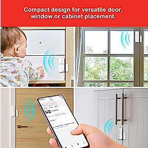 Sengled Zigbee 3.0 Smart Door Sensor G2, Smart Sensor for Window and Door, Hub Required, Compatible with Alexa, Google Assistant, APP Remote Control, 4 Pack（Smartthing Not Support）