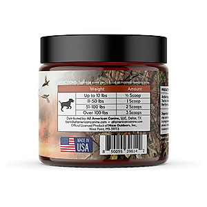 ALL AMERICAN CANINE Complete Heart Health Cardiac Function Support Powdered Supplement Food Topper for Working, Hunting & Sports Dogs, 90 Servings