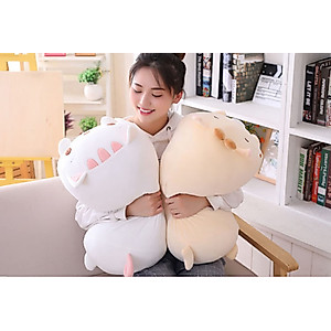 COSGOO Cute Plush Cat Stuffed Squishy Animal Cat Cylindrical Body Cat Pillow,Super Soft Cat Hugging Toy Pillow Kids Kawaii Sleeping Cat Pillow Gifts for Bedding Decor or Home Decor 24-Inch