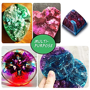 Alcohol Ink Set - 22 Vibrant Colors High Concentrated Drawing Inks, Acid-Free, Fast-Drying and Permanent Based Ink, Epoxy Resin Colour Dye, Alcohol Ink for Resin, Painting, Tumblers, Ceramic