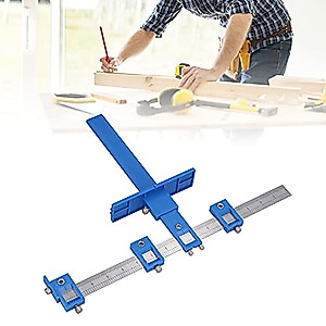 Drill Hole Jig Kit, Precise Drilling and Positioning Easy To Use Adjustable Adjustable Drill Guide for Window Locks for Cabinet Handles for Drawer Handles