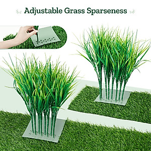 Dog Pee Post for Guiding Dog Urination and Prevent Urine Splash, Reusable Artificial Grass Plants for Indoor and Outdoor Dog Potty Training 1set 8pcs