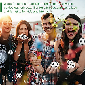 Xeehwb 30pcs Bouncy Balls,Soccer Bouncing Balls,Sports Rubber Bounce Balls,High Bouncing Soccer Balls for Stress Relief,Party Favors,Ball Games,Classroom Prizes,Stocking Stuffers(27mm)