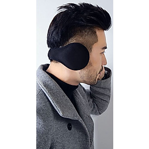 Caistre Winter Warm Outdoor Earmuffs, Foldable Ear Warmers Knit Furry Fleece Ear Muffs for Women Men