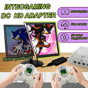 HD Cable for Dreamcast Console, Sega Dreamcast HDMI Converter, HD Link Cable for Sega Dreamcast [Sega DC]