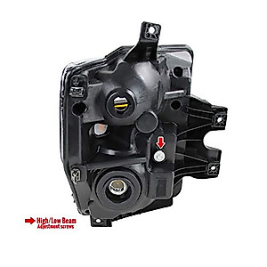 Carpartsinnovate For 08-10 Ford F250 F350 F450 Pickup Smoke Lens Headlights Head Lamp Set Left+Right