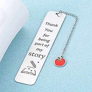 Teacher Appreciation Gifts for Women Men Teacher Appreciation Gifts in Bulk Thank You Gifts for Teachers Thank You for Being Part of My Story Bookmark Gifts from Students Retirement Gifts for Teachers