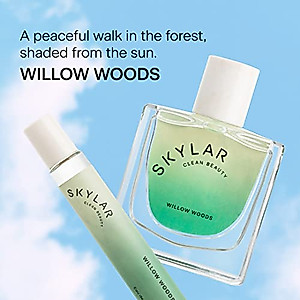 Skylar Willow Woods Eau de Parfum - Hypoallergenic & Clean Perfume for Women & Men, Vegan & Safe for Sensitive Skin - Woody Perfume with Notes of Pine, Fir Balsam & Willow - 50mL /1.7 Fl oz
