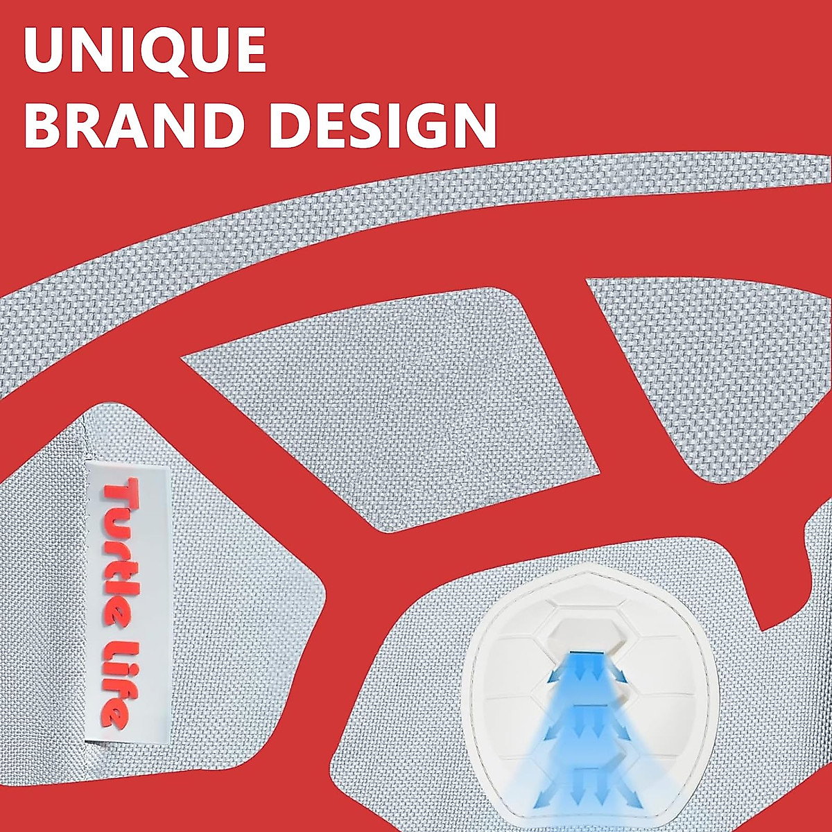 Turtle Life Patio Sofa Cover, Outdoor Heavy Duty Durable UV Water Resistant Anti-Fading Loveseat Cover with 2 Upgrade Air Vents and 2 Buckles, Gray, 84" W x 37" D x 35" H