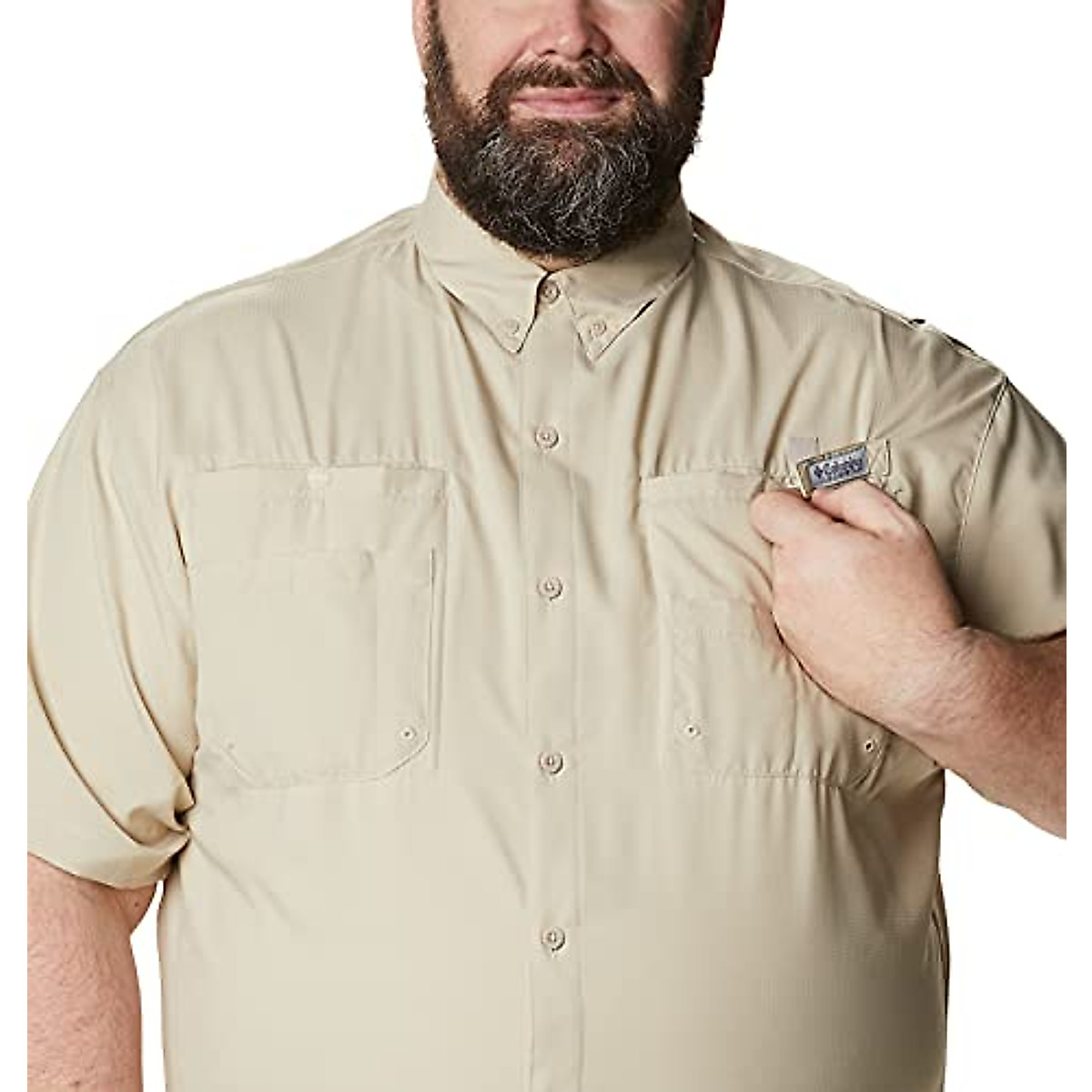 Columbia Men's Standard Tamiami II SS Shirt, Fossil, Medium