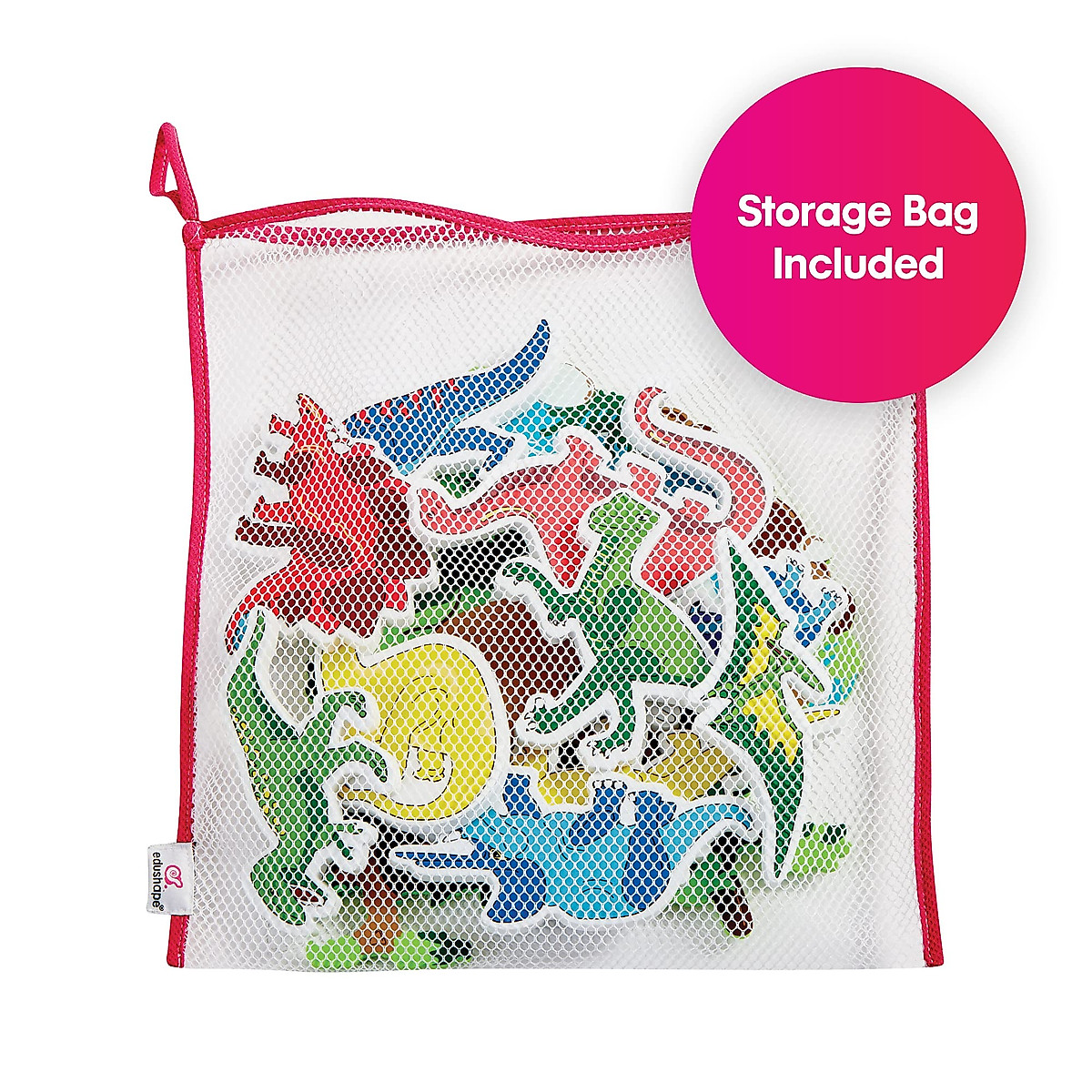 Edushape Magic Creations Foam Sticker Imaginative Bath Tub Activity Play Set, Dinosaurs