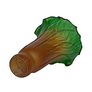 MIXDOM Tulip Glass Lamp Shades Lily Lamp Replacement Shades Tiffany Style Flower Lampshade Replacement for Table Lamps Floor Lamp-1.5" Fitter X 4.5" Wide X 6" High