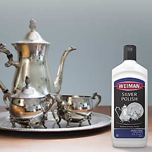 Weiman Silver Polish and Cleaner - 8 Ounce - Clean Shine and Polish Safe Protective Prevent Tarnish
