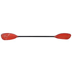 Adventure Technology at Geronimo Glass Straight Whitewater Kayak Paddle, 191cm/One Size, Red
