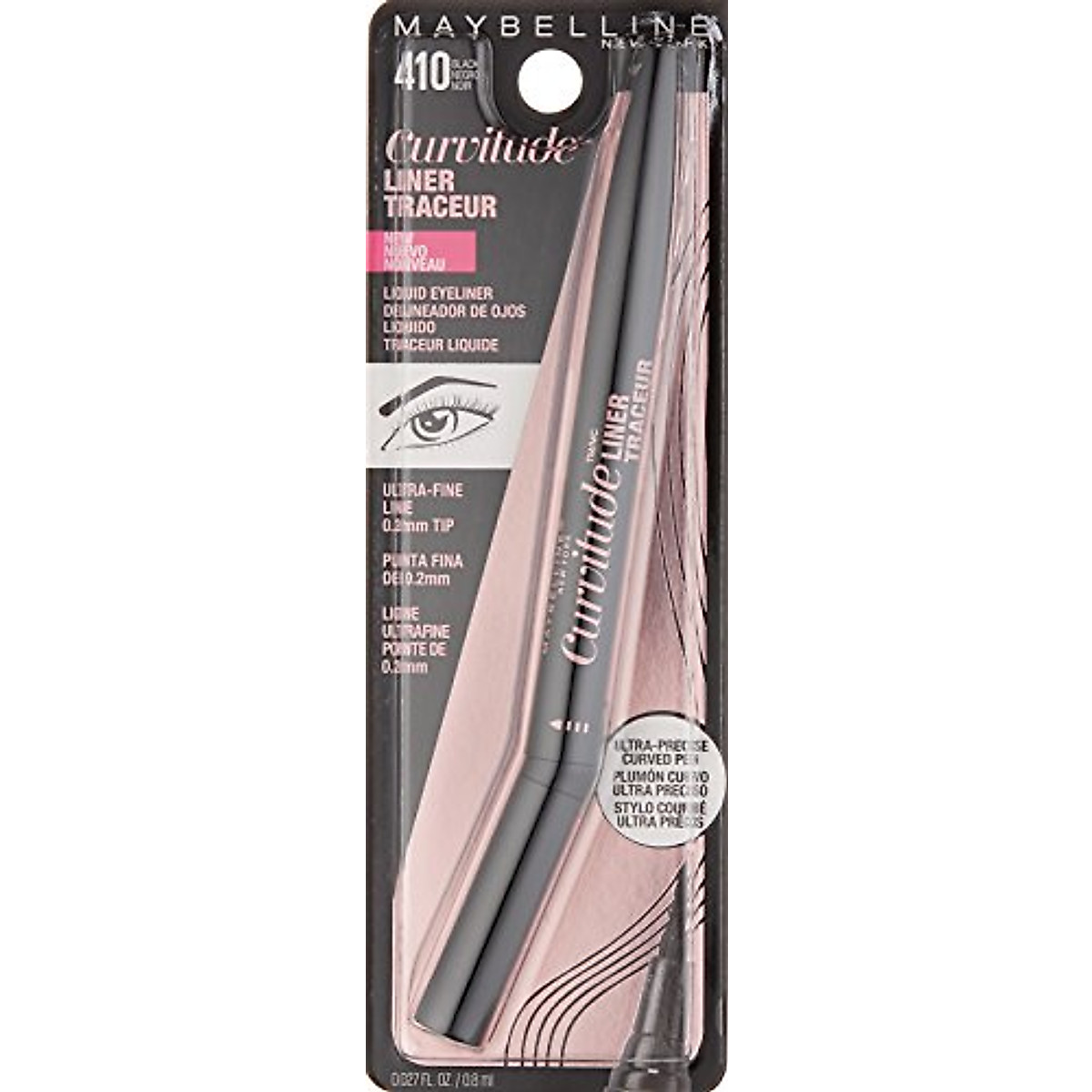 Maybelline Curvitude Liner, Black, 0.027 oz.