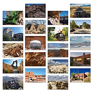 Dear Mapper Vintage United States New Mexico Landscape Postcards Pack 20pc/Set Postcards from Around the World Greeting Cards for Business World Travel Postcard for Mailing Decor Gift