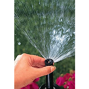Rain Bird 4AP 0° -360, 3' -4' Distance Adjustable Pattern Spray Nozzle, yellow and black