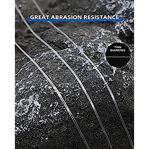 BLUEWING Monofilament Fishing Line Clear Invisible Thin Diameter Fishing String Mono Fishing Line, Dia.0.47mm*500YD*30LB