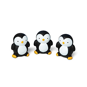Melissa & Doug Childrenââ‚¬s Book - Float-Alongs: Playful Penguins (Bath Book + 3 Floating Penguin Toys), Small, Multi