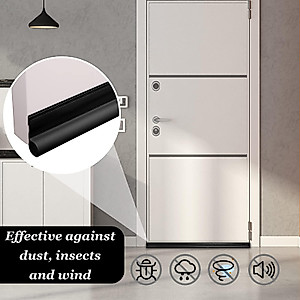 AOKON Under Door Draft Stopper 36 Inch Weather Stripping Door Seal - Seal Gap, Reduce Noise, Cold Air, Dust, Smoke, Wind/Breeze - Easy Installation - Good for Sensitive Skin