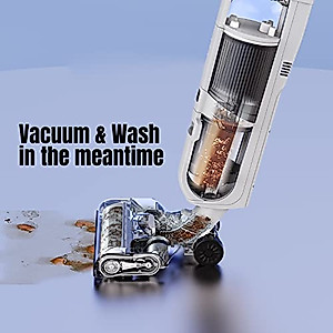 HAUSMEISTER Corded Multi-Surface Floor Washer Wet and Dry Vacuum with Brush Roller Self-Cleaning for Hard Floor and Carpet Digital Display Cleaner Included for pet Hair and Daily Messes