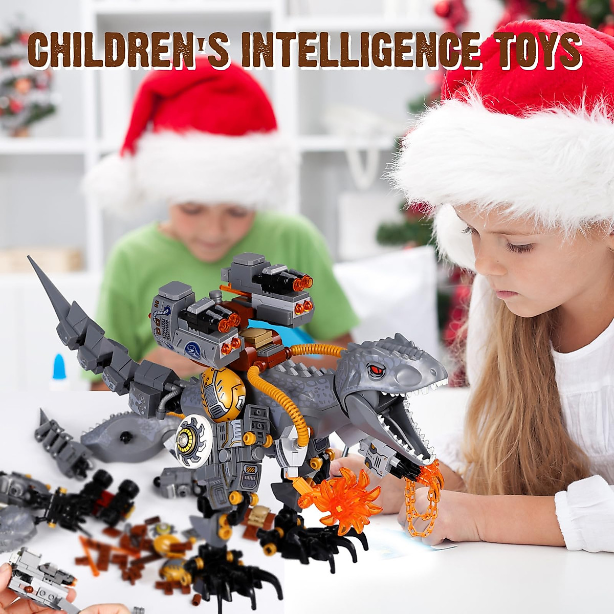 ENJBRICK Dinosaur Building Set for Boys 8-14 Years,Dino Toy for Boys and Girls, with Truck,Baby Dino for Movie Fans Birthday Gifts